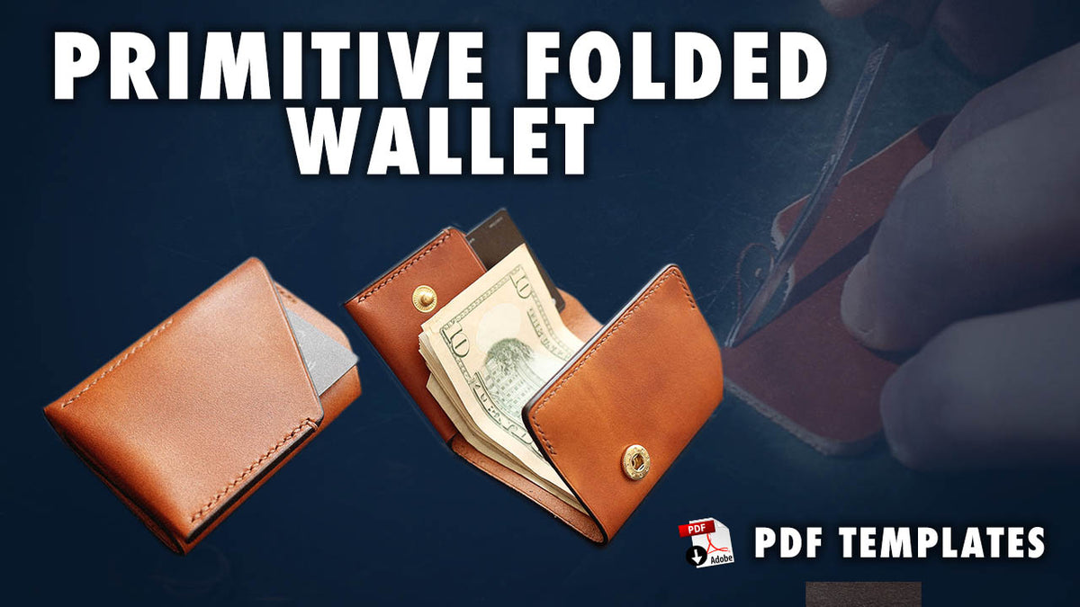 PRIMITIVE WALLET PDF PATTERNS + VIDEO TUTORIAL – AM leathercraft