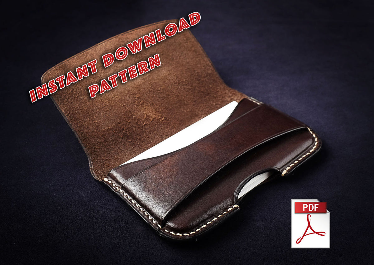 MOLDED CARD HOLDER - PDF patterns + video tutorial – AM leathercraft