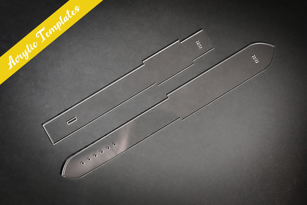 WATCH STRAP (18 TO 25MM LUG WIDTH) - acrylic patterns + video tutorial ...
